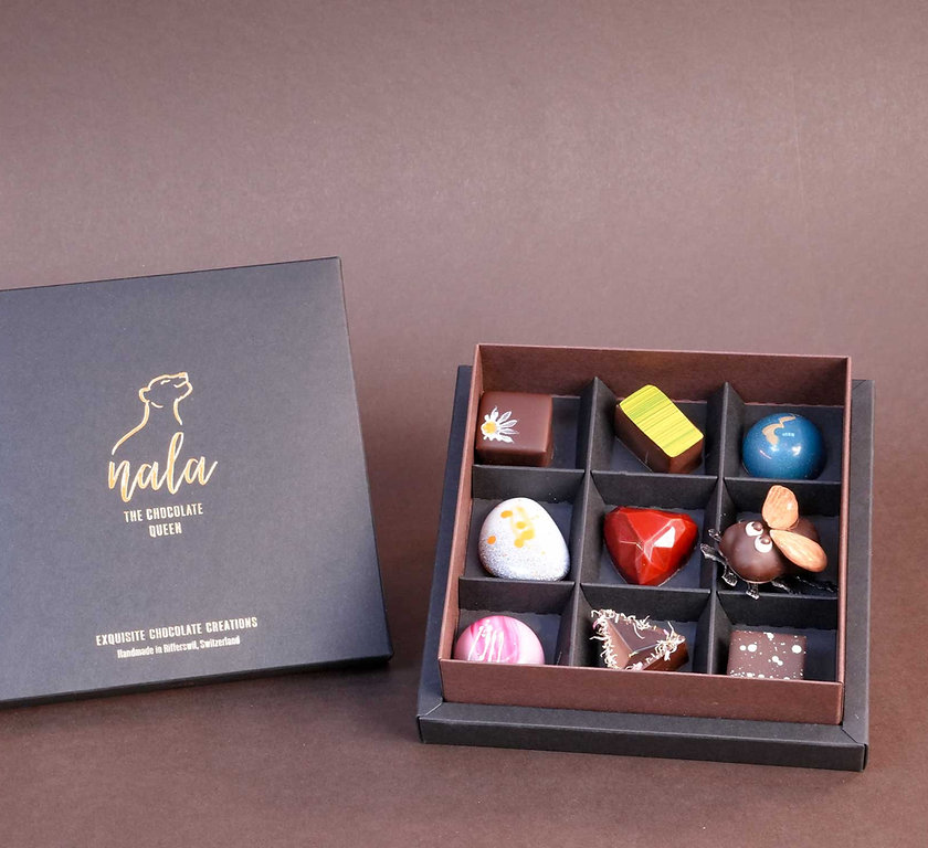 Nala box of 9 chocolates - Online-Shop – Klinik Hirslanden Zürich